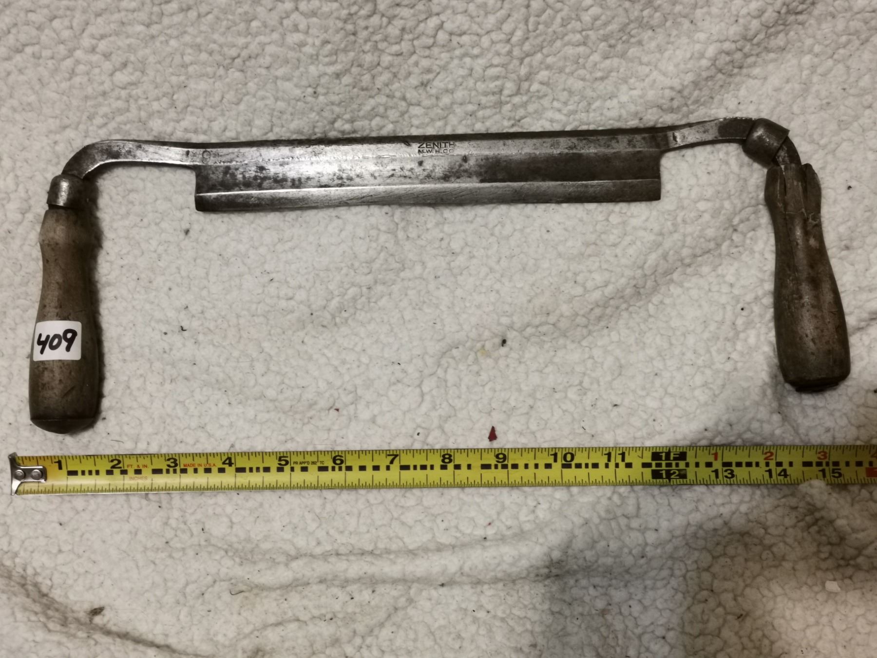 Antique Zenith Draw Knife 9" blade