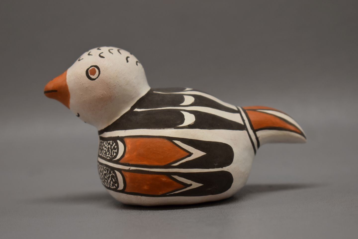 NATIVE AMERICAN ACOMA POTTERY BIRD BY ETHEL SHIELDS