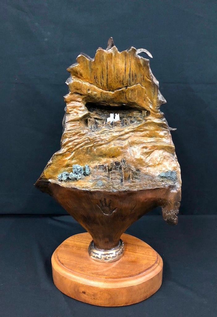 Through the Eyes of the Ancient One-A Bronze Sculpture by Known Artist ...