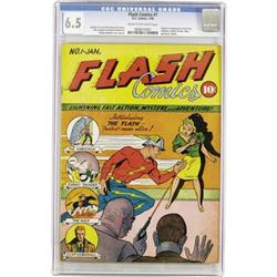 Flash Comics #1 (DC, 1940) CGC FN+ 6.5 c/ow