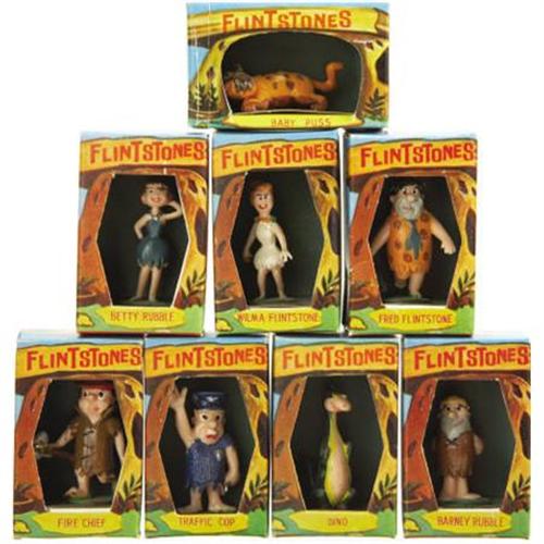 Flintstones TV-Tinykins Set of Eight (Louis Marx