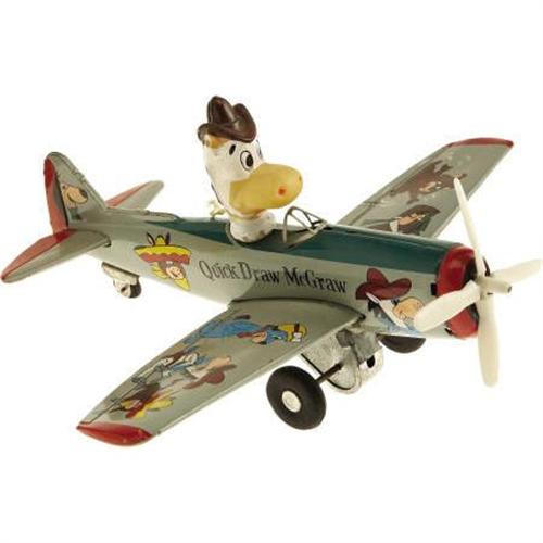 Quick Draw McGraw Animal Airplane Friction Toy