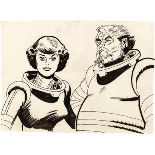 Alex Toth - "Space Angel" TV Show Illustration