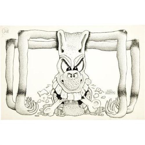 Basil Wolverton - Plop #9 Cover Original Art