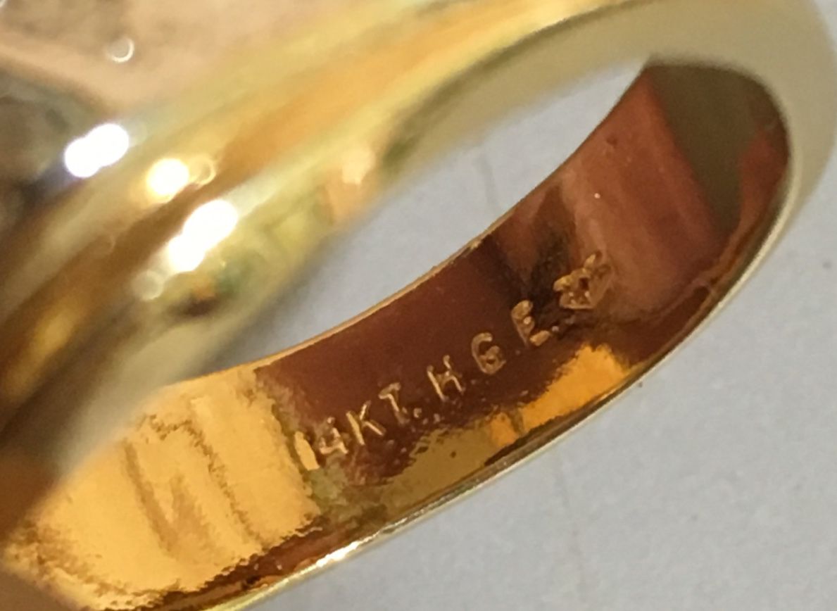 14 KARAT GOLD RING SZ 10 14 KARAT GOLD RING SZ 10