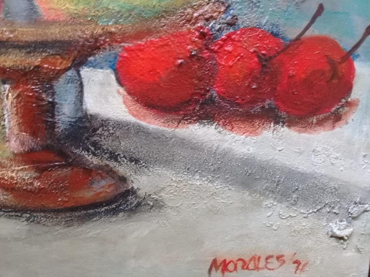 Beautiful Art Painting : Armando Morales - Still Life, Oil canvas, Signed