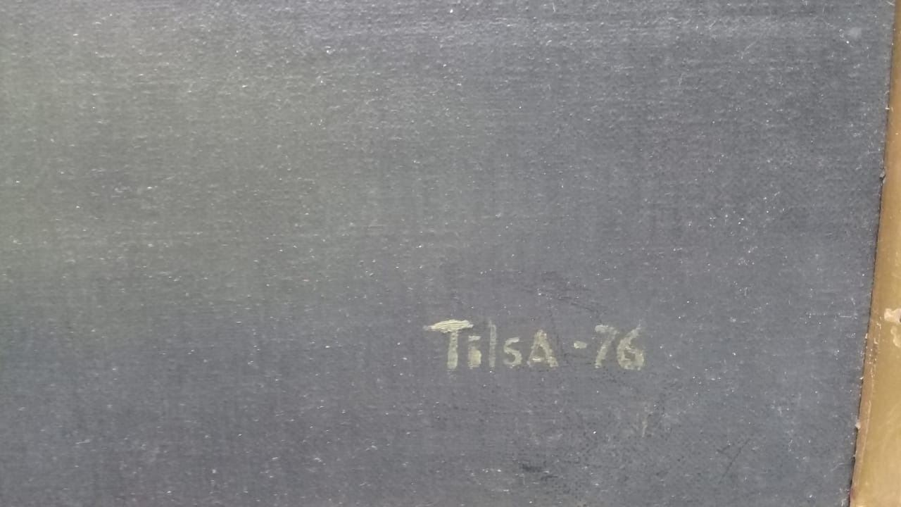 Tilsa Tsuchiya (1928 - 1984) - Antique Oil canvas painting / Rayism ...