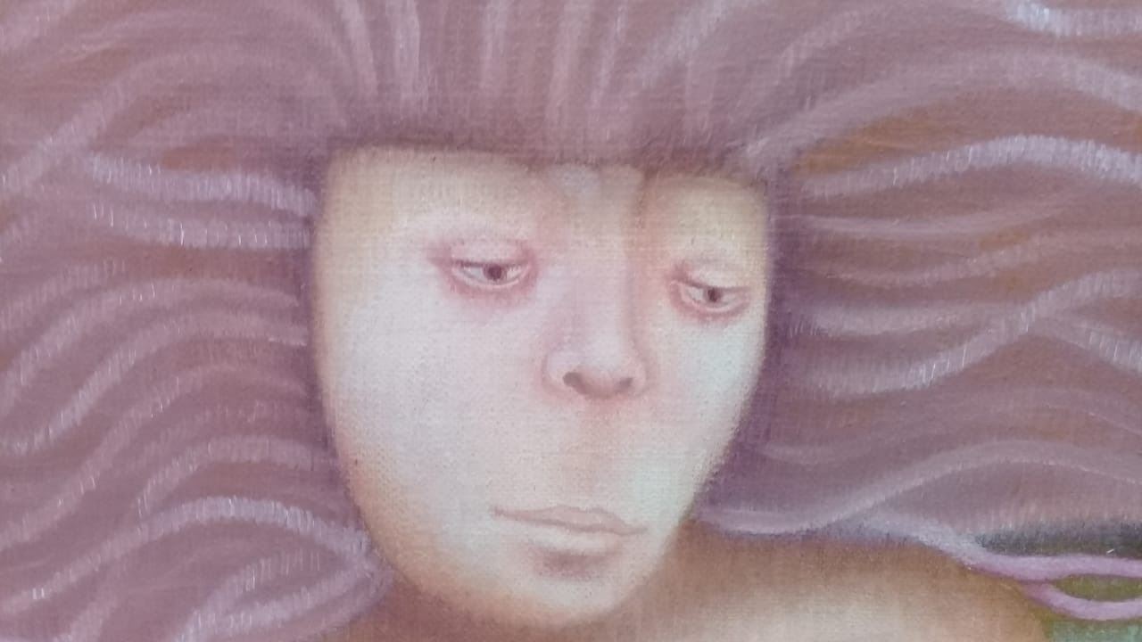 Tilsa Tsuchiya (1928 - 1984) - Antique Oil canvas painting / Rayism ...