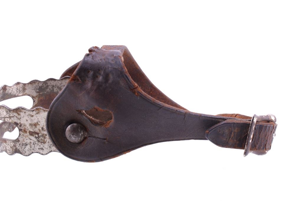 19th Century Hand Forged Steel Vaquero Spurs