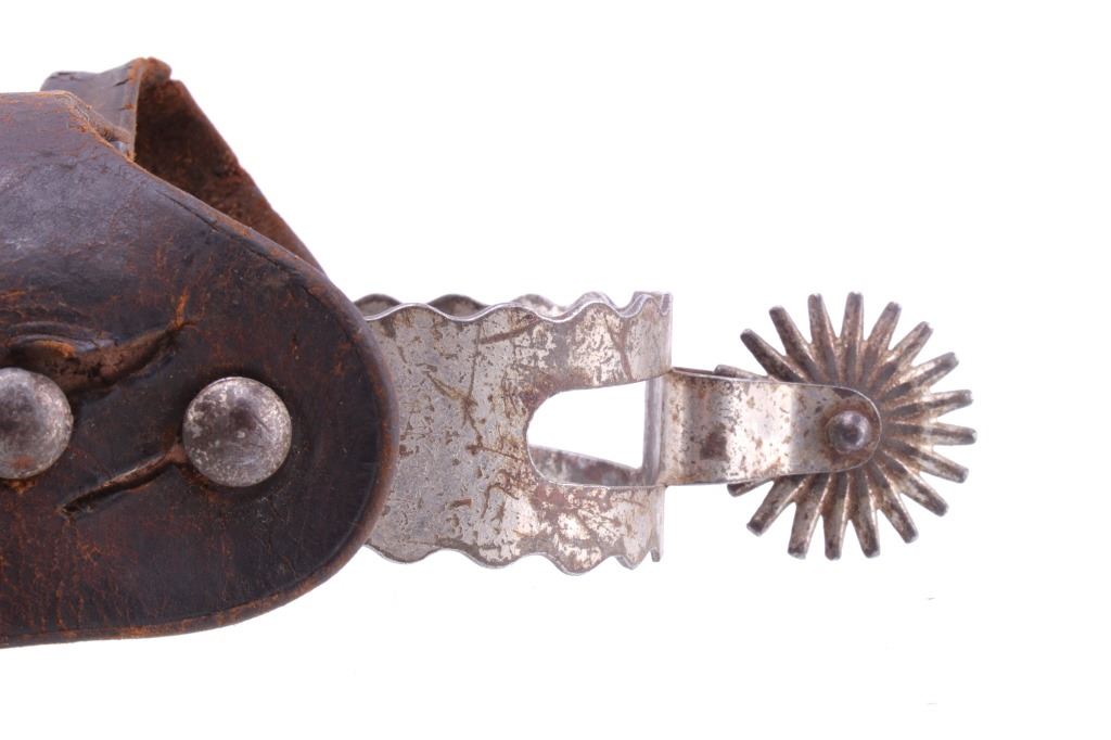 19th Century Hand Forged Steel Vaquero Spurs
