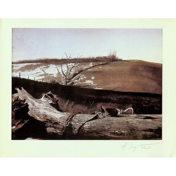 ANDREW WYETH SIGNED PRINT