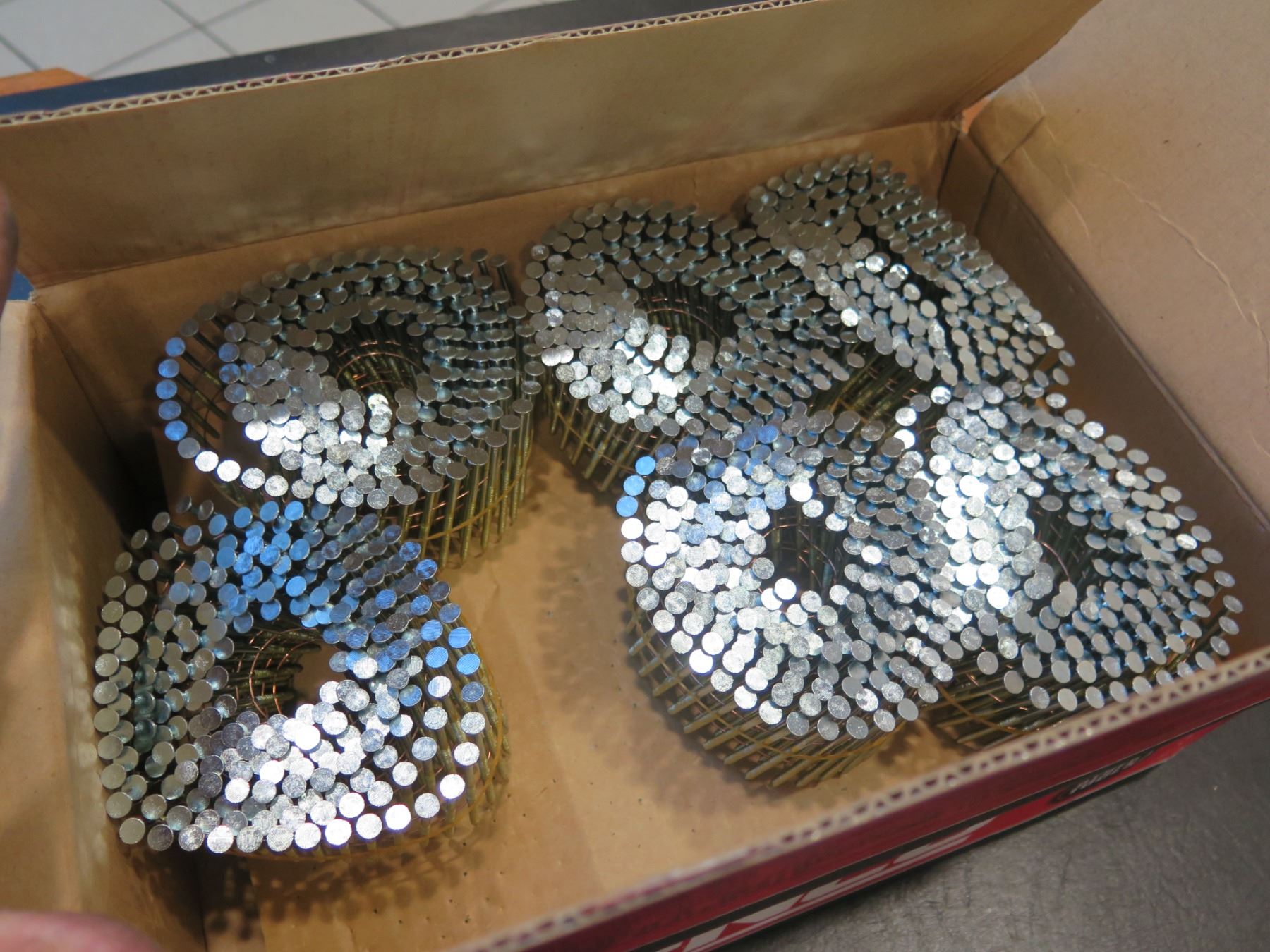 Qty 2 Boxes Senco Galvanized Nail Coils 2 3 8 X 113 2 7M M003013 In qty-2-boxes-senco-galvanized-nail-coils-2-3-8-x-113-2-7m-m003013-in