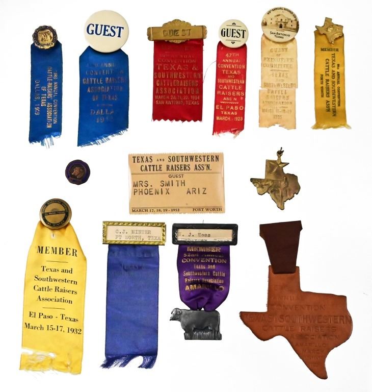 Texas & Southwestern Cattle Raiser Pin Collection