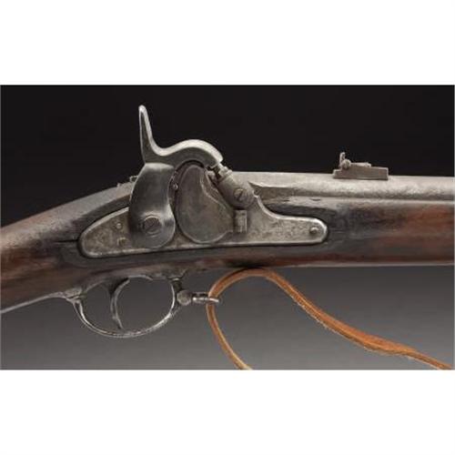 HARPER’S FERRY M1855 TWO BAND RIFLE DATED 1861.