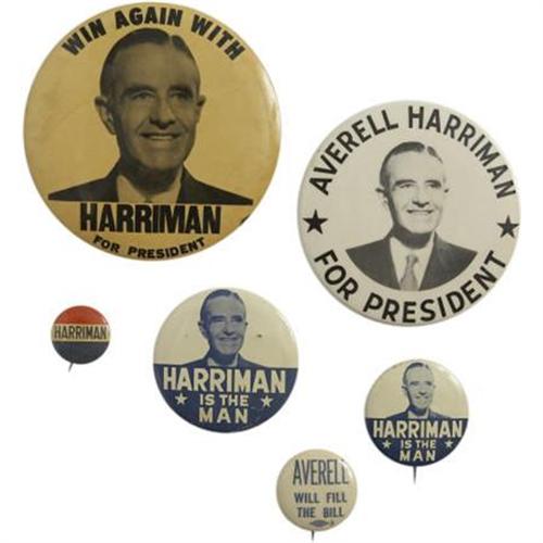 Averell Harriman: Six Political Buttons