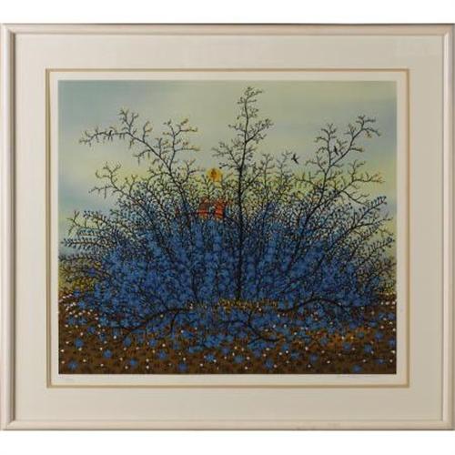 Ivan Lackovic Print Blue Flowers