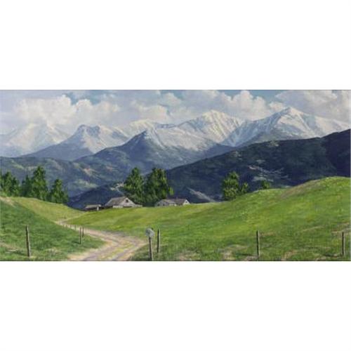 JAMES DISNEY, Early Texas Art, oil/linen, 1966