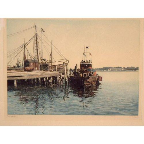 The Wharf by P Bisson in limited edition