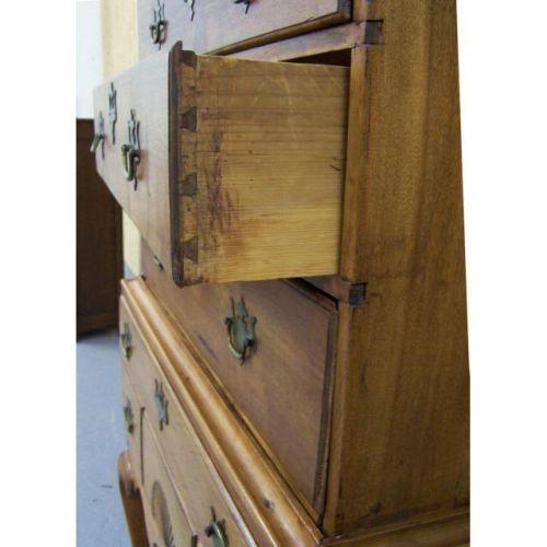 Early American country flat top highboy