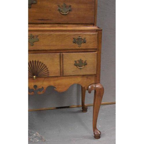 Early American country flat top highboy