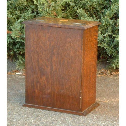 Antique Victorian oak pipe box