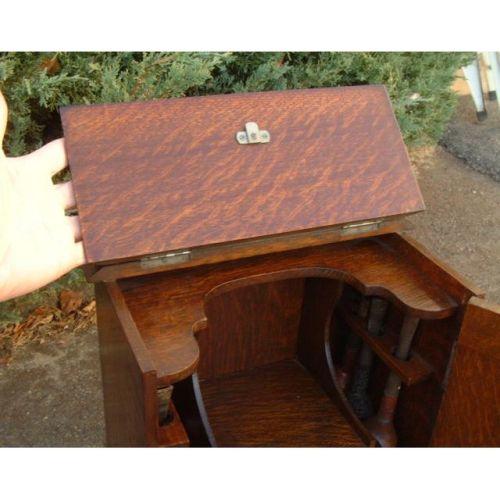 Antique Victorian oak pipe box