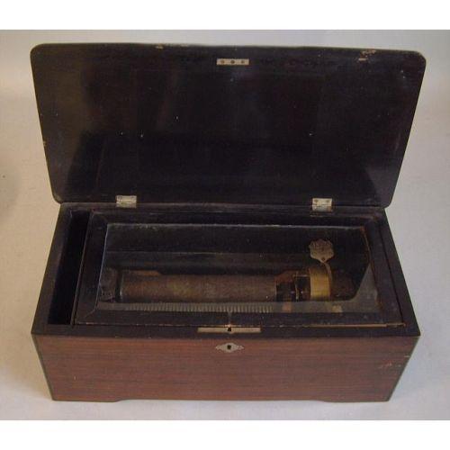 Antique Victorian cylinder music box