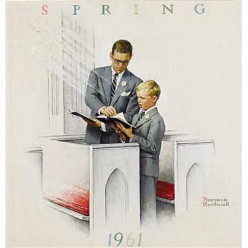 NORMAN ROCKWELL (American 1894 - 1978) Spring