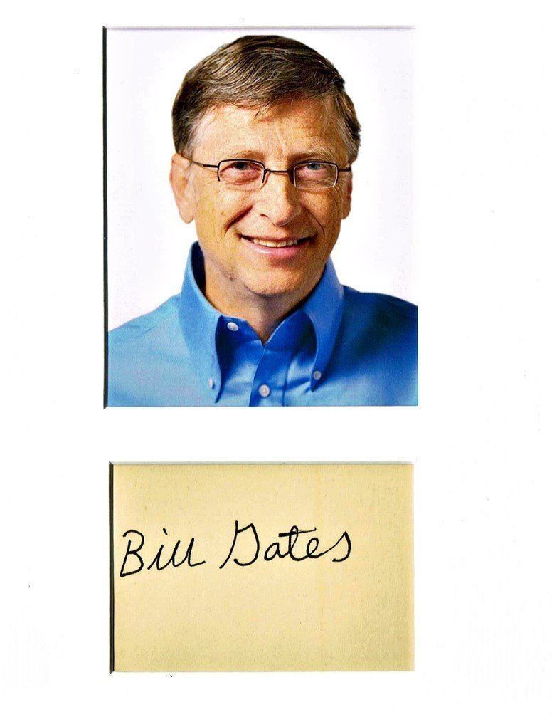 Bill Gates autograph (1955-).