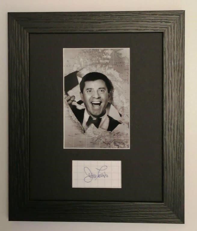 Jerry Lewis autograph (1926-2017).