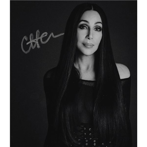 Cher signed photograph. (1946-).