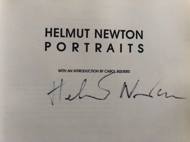 Photographer: Helmut Newton - Portraits by Helmut Newton - 1987 signed.