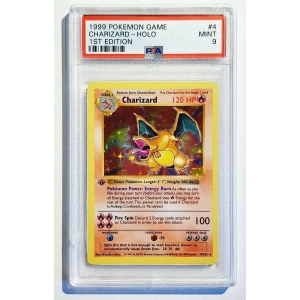 Pokemon - First Edition Charizard - Shadowless - Thick stamp - 4/102