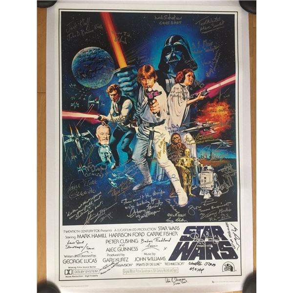 Star Wars autographed posters.