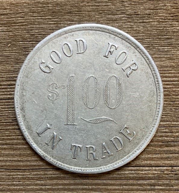 #50 - Aluminum Merchant – ALASKA TRADERS – GOOD FOR $1.00 Trade Token ...