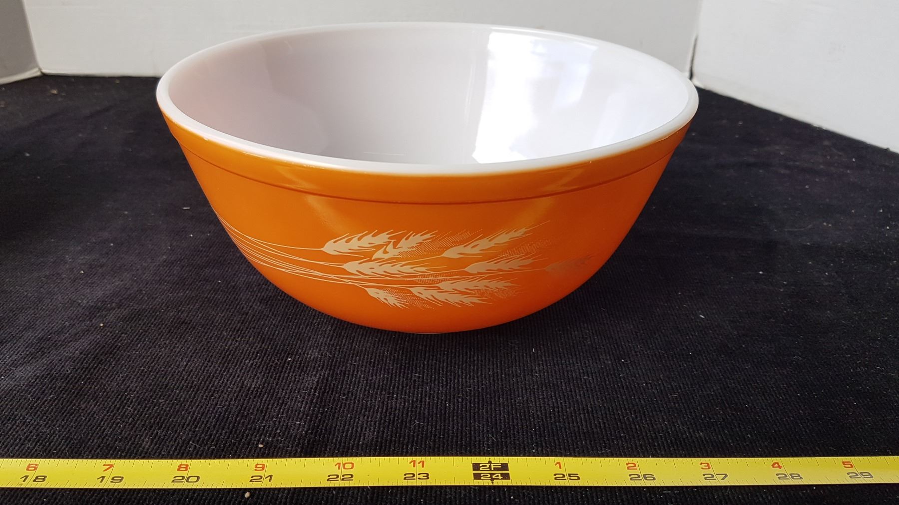 Orange Pyrex Bowl (#403) - Schmalz Auctions
