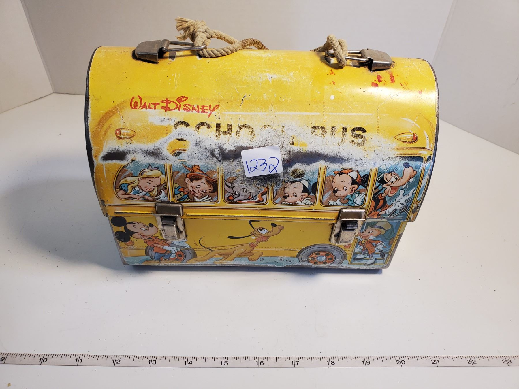 DISNEY SCHOOL BUS LUNCH BOX -MISSING HANDLE - Schmalz Auctions