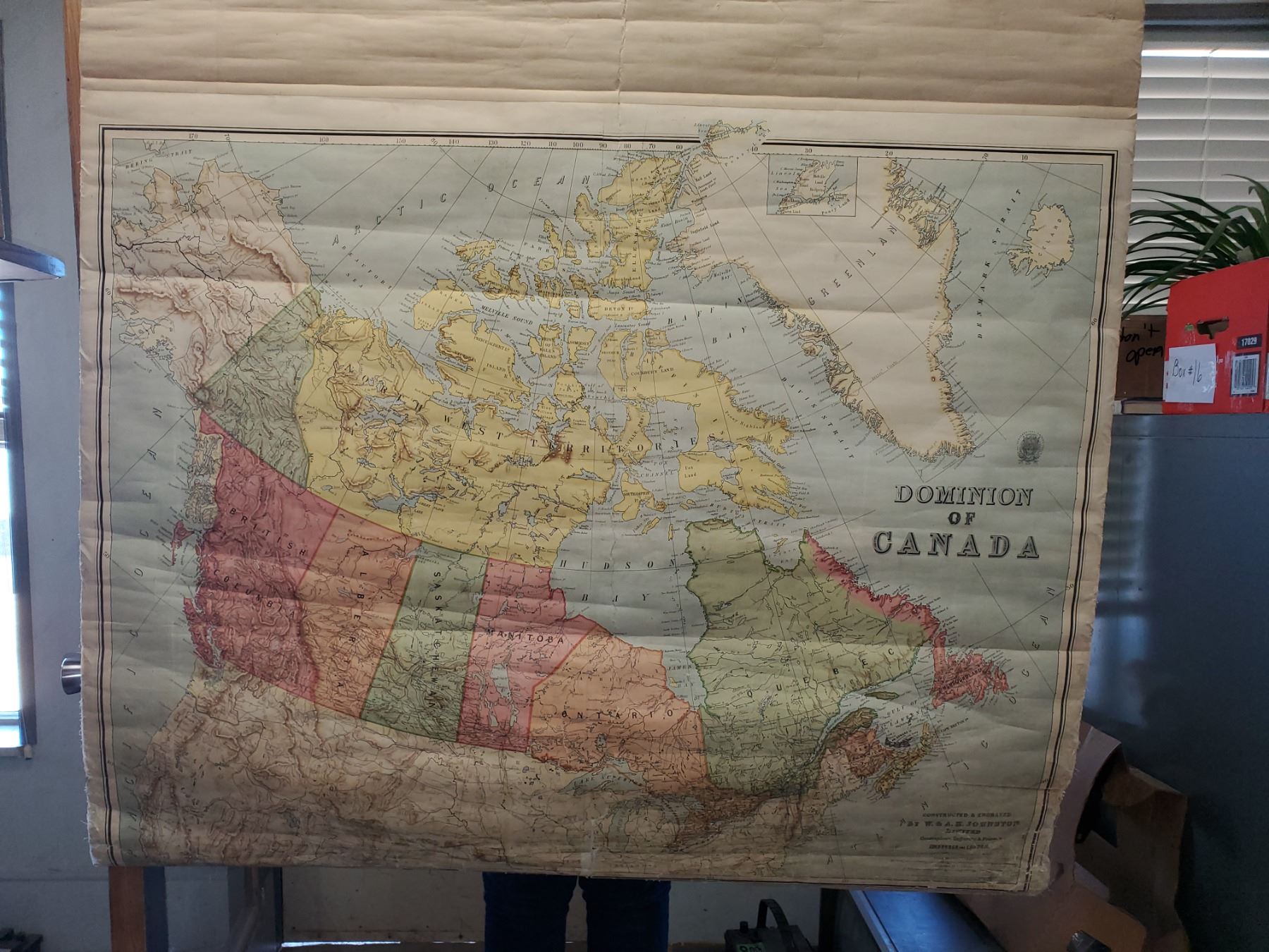 1895 MAP OF CANADA