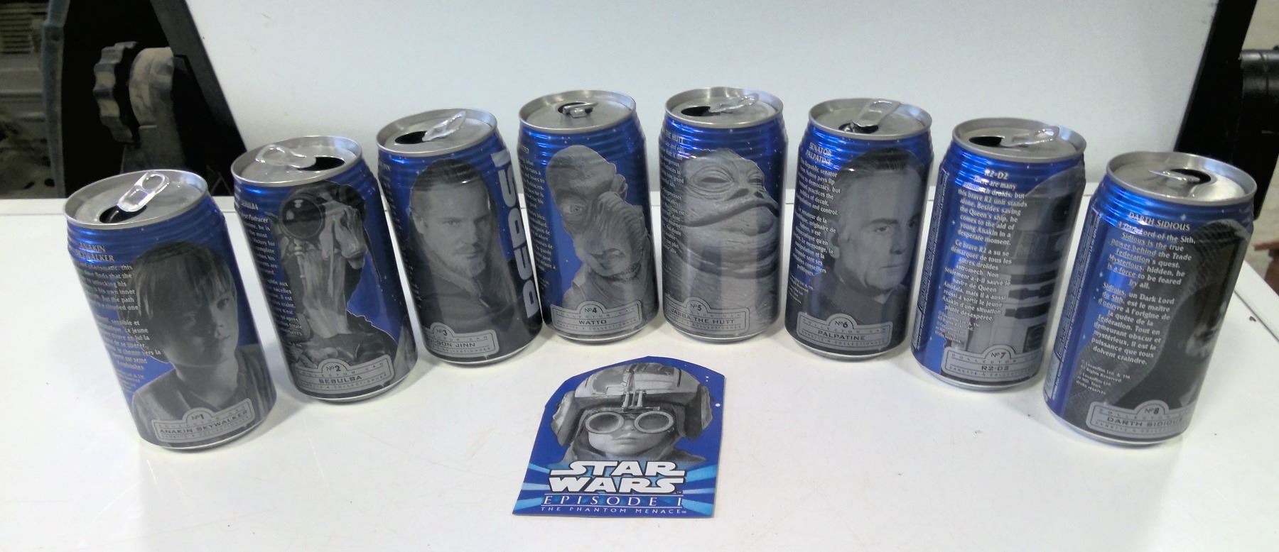 Lot of Star Wars Pepsi Collectible cans