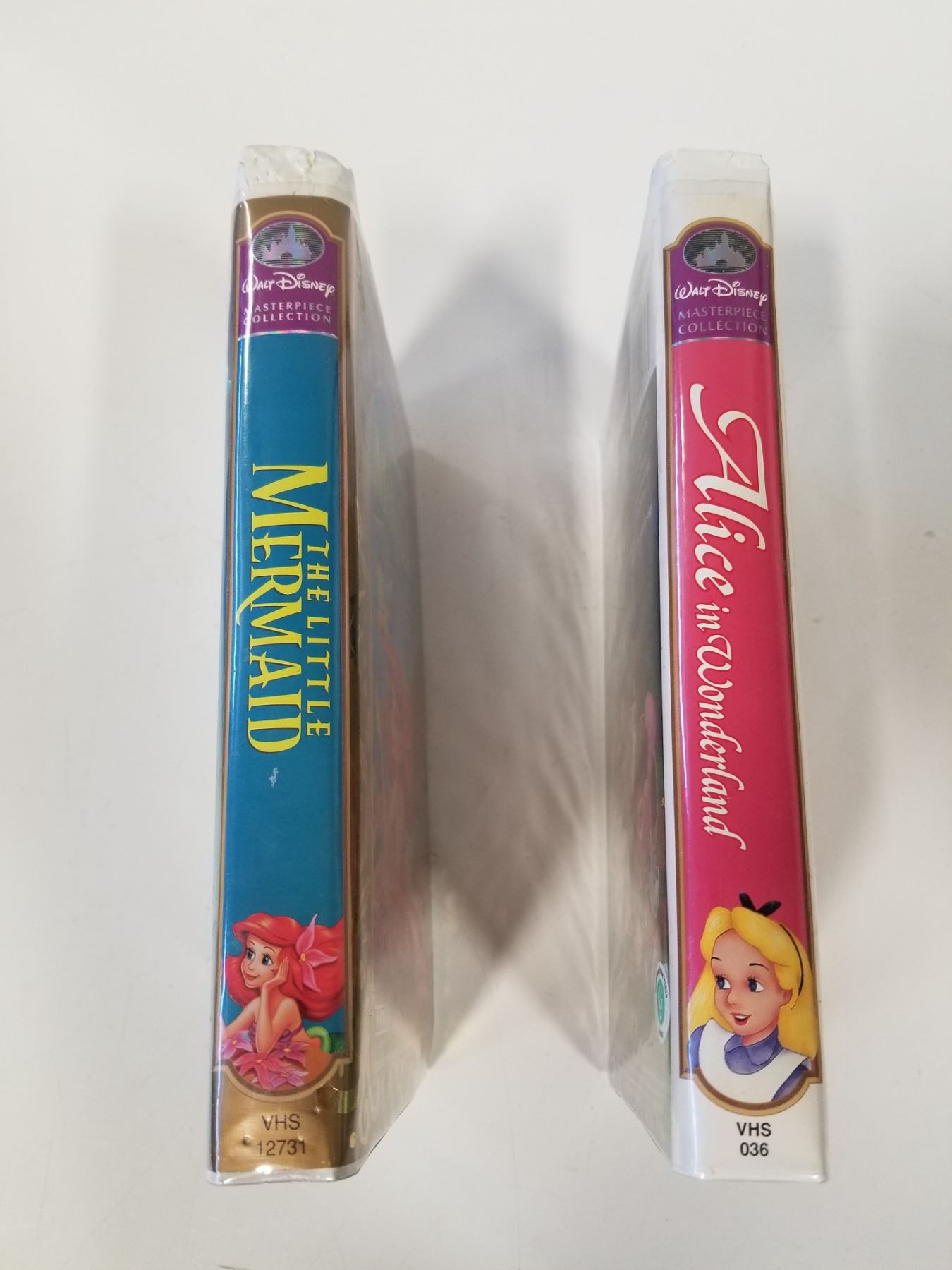 Disney's Little Mermaid and Alice in Wonderland Masterpiece VHS Lot