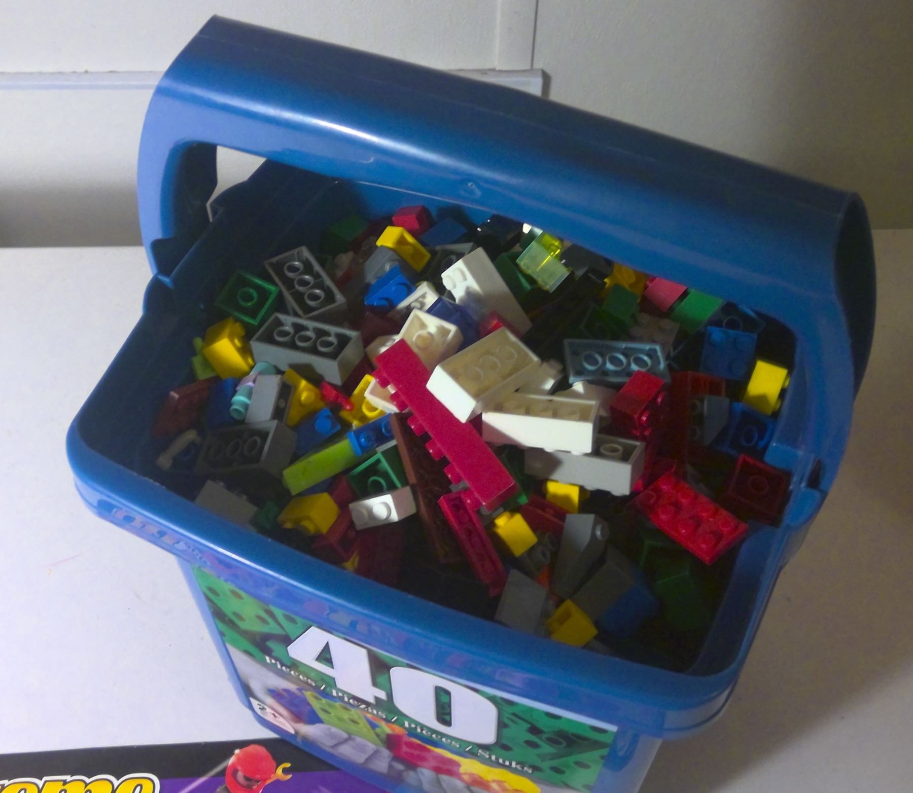 Large Container lot Mega Bloks pieces and instructions