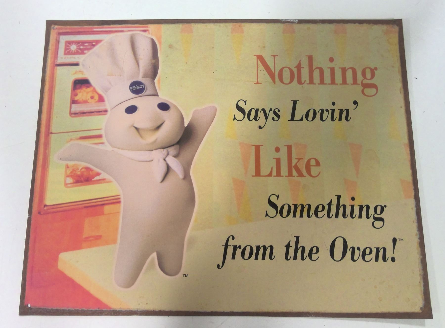 Pillsbury Dough Boy Tin Advertising sign