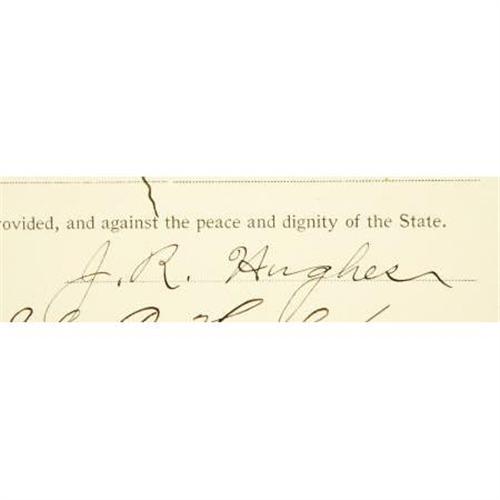 Captain John R. Hughes, Texas Rangers DS