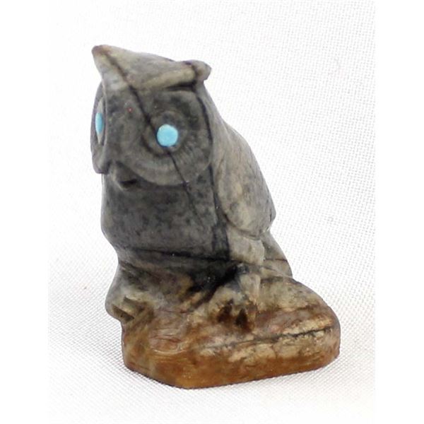 Zuni Picasso Marble Owl Fetish, Michael Coble Sr. Zuni Picasso Marble Owl Fetish, Michael Coble Sr.
