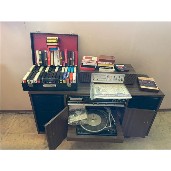 8 Track Player with Record Player and 8 Tracks