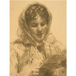 ANDRES ZORN Etching Swedish Art 1913