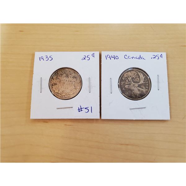 1935 1940 Canadian 25 Cents Schmalz Auctions 1935-1940-canadian-25-cents-schmalz-auctions