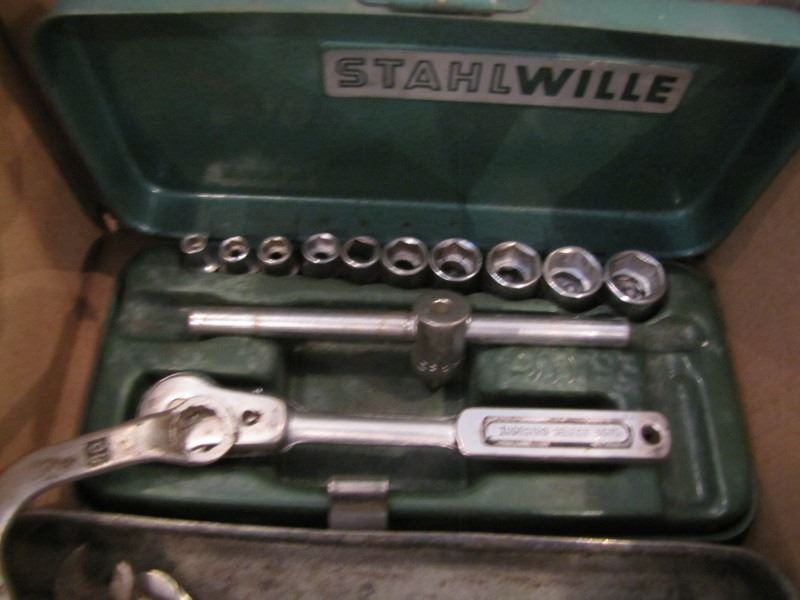 quarter drive socket set, sockets and small wrenches
