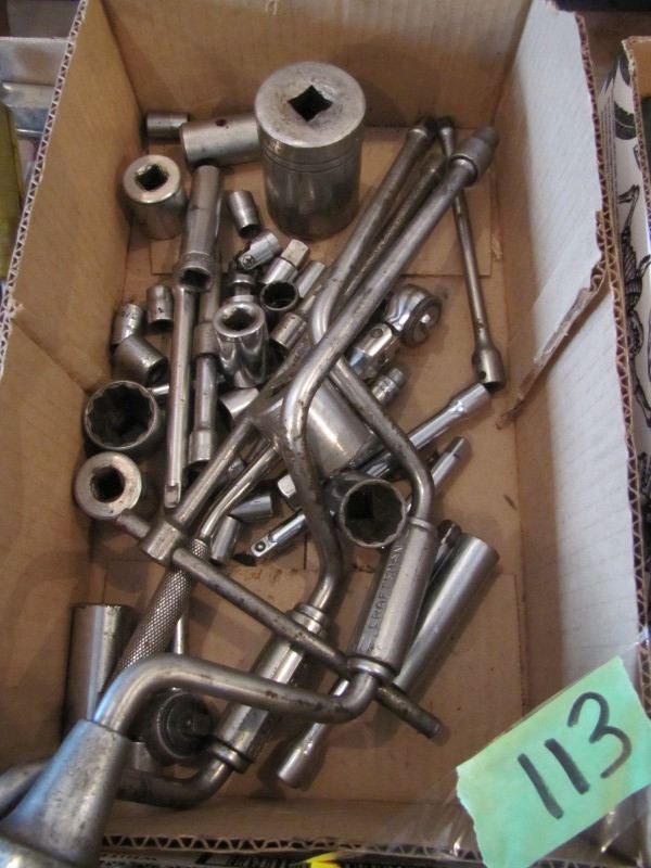 speed wrenches and various sockets