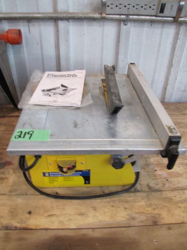 power fist diamond wheel bench Mount saw